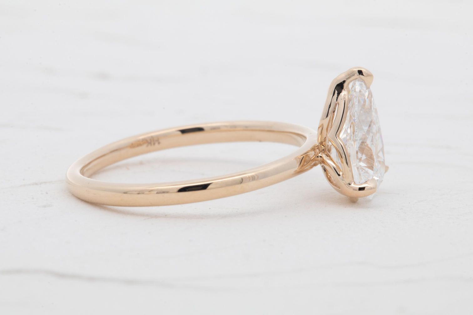 Lucia Engagement Ring | Pear | Heart Tulip Prongs | Forever – Everelle