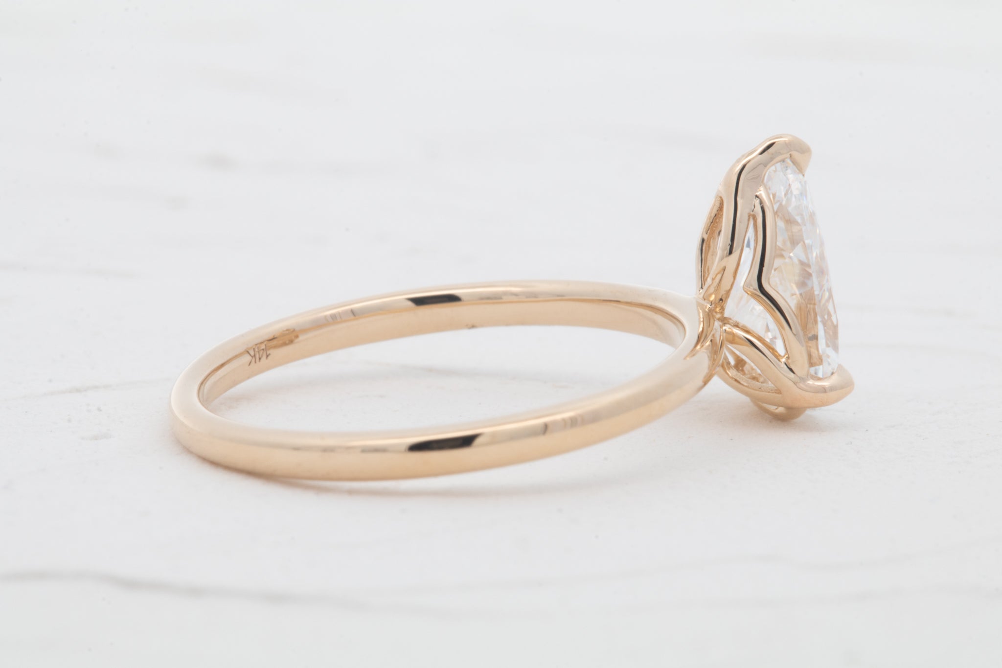 Lucia Engagement Ring | Pear | Heart Tulip Prongs | Forever – Everelle