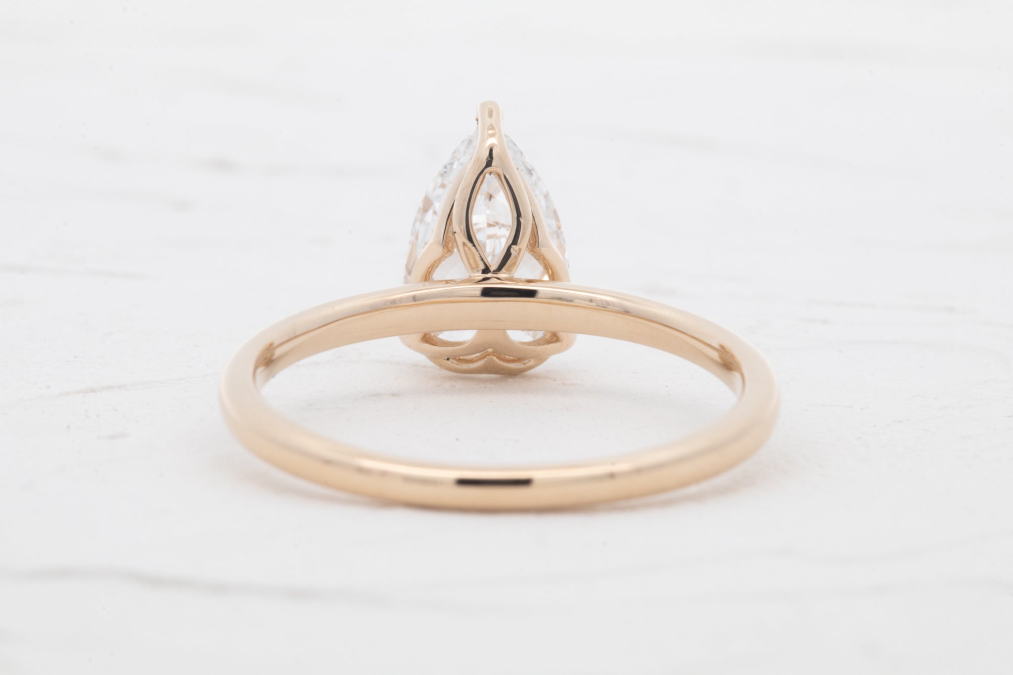 Lucia Engagement Ring | Pear | Heart Tulip Prongs | Forever – Everelle